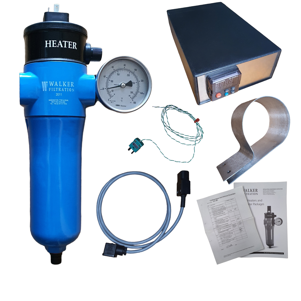 Walker Filtration Pneumatic Filter Heater A39TH & Watlow Controller KI ...
